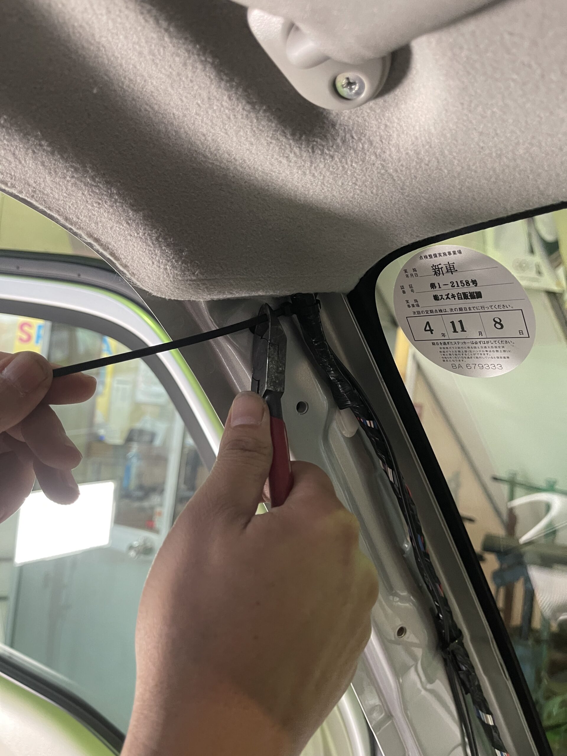 スズキエブリィワゴンDA17W ETC取付け